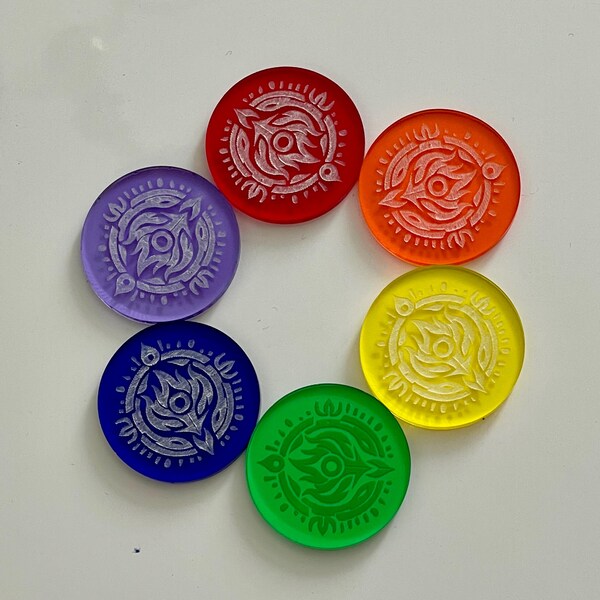 Metallic Bronze Acrylic Cube Tokens – 7 Mm RPG, Board Game Counters ...