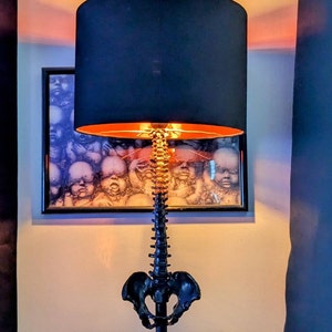 Skeleton Floor Lamp Gothic Home Decor Handmade by the - Etsy