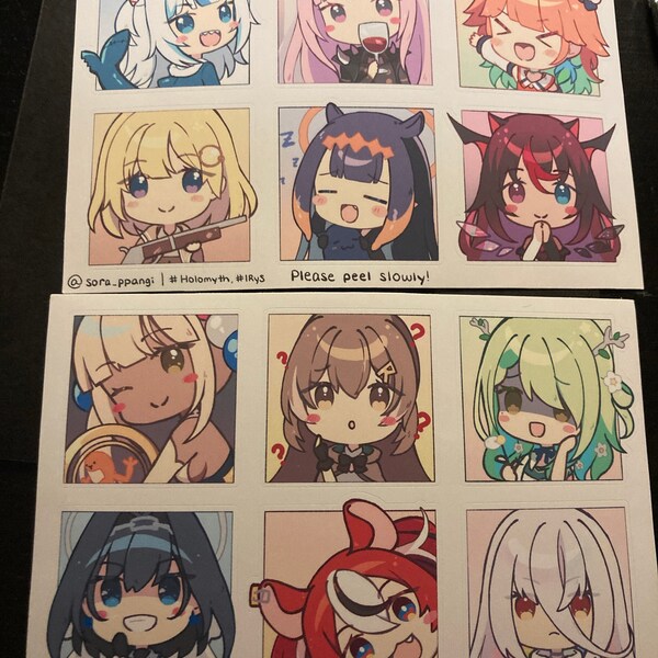 4x6" Hololive EN Sticker Sheet - Etsy