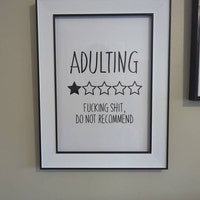 Happy Friday Wall Decor Funny Home Print Office Art Definition Poster ...