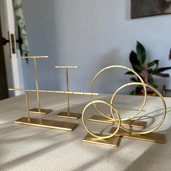 Brass Earring Display Stand 80mm Tall, Undrilled - Etsy