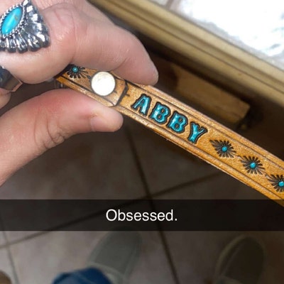 Tooled Southwestern Compass Rose Moon Sun Black Leather - Etsy