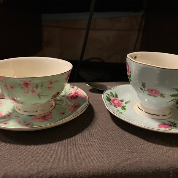 IMPERFECT Bulk Tea Cups & Saucers With Minor Imperfections | Mismatched ...