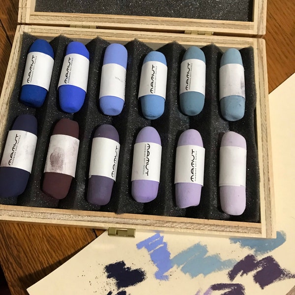 NEW Set of 12 Handmade Soft Pastels, Baby Mamut Pastels, 4A - Etsy