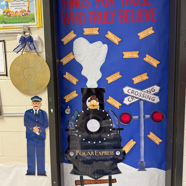 Bulletin Board Kit | Christmas Board | Jingle Bell | Train Hat Student ...