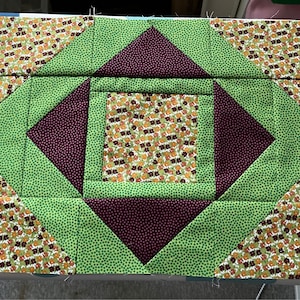 Shattered Diamonds Quilted Table Runner Pattern Quilted - Etsy