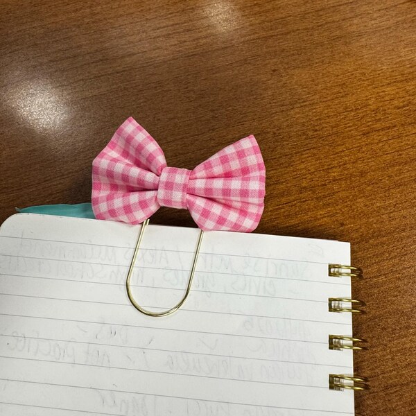 Satin Pink ~ Ribbon Bookmark - Etsy