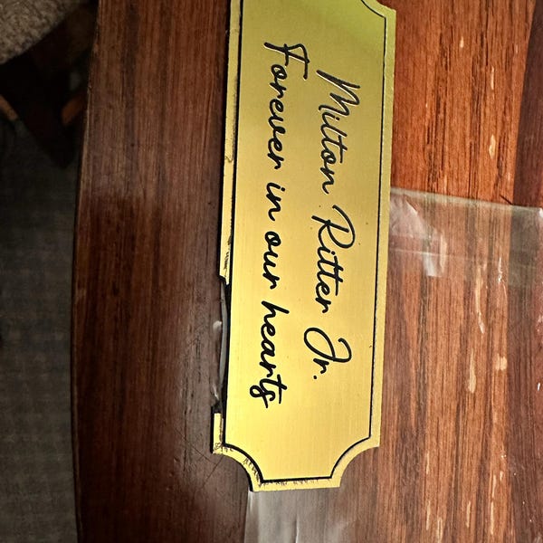 Personalized Brass Plate Custom Name Plate Engraved Brass Plate Gold ...