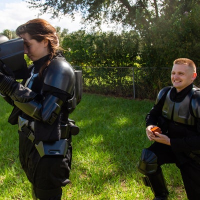 Galactic Empire & Rebel Alliance Star Wars Engagement Ring With 1 Carat ...