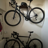 Bike Wall Mount Rack Oak Shelf Grey Gallows Style Bicycle - Etsy UK