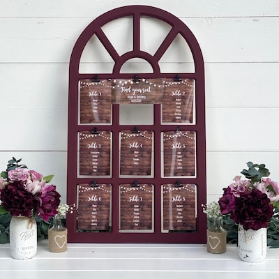 Rustic Seating Chart Cards, Wood Theme Seating Chart Template, Table ...