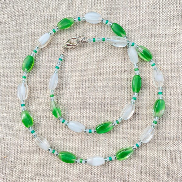 Rare Ercole Moretti Ground Chevron or Rosetta Bead, Vintage Art Deco ...