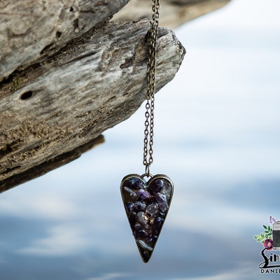 Large Heart Love Amulet Romance, Crystals, Gems, Love, Rose Quarts ...