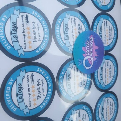 Uber Eats Delivery Stickers for Gig Workers. Custom Personalized Uber ...