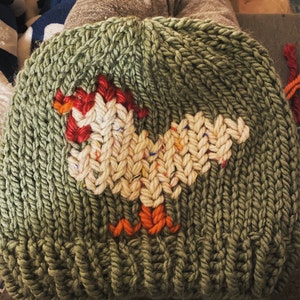 KNIT Chicken Hat PATTERN Only Knit Instructions Downloadable PDF File ...