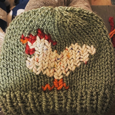 KNIT Chicken Hat PATTERN Only Knit Instructions Downloadable PDF File ...