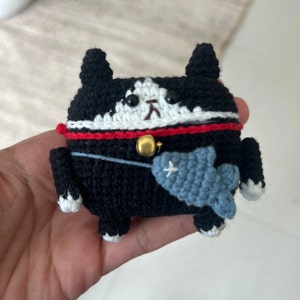 Handmade Fish Cat Collar Knit Star Cat Collar Tie up Pet Collar Crochet ...