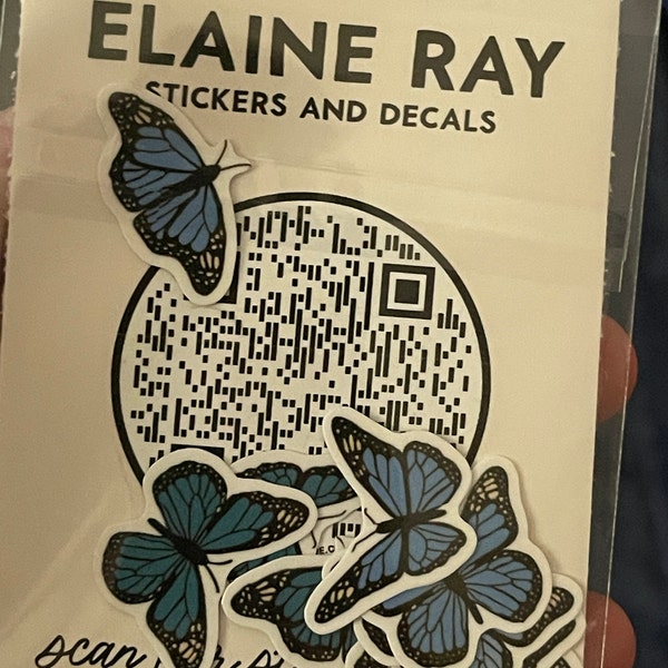 Purple Mini Butterflies 9 PC Sticker Pack Aesthetic Stickers for ...