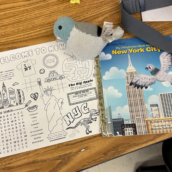 New York City Activity Sheet for Kids, NYC Coloring Placemat, New York ...