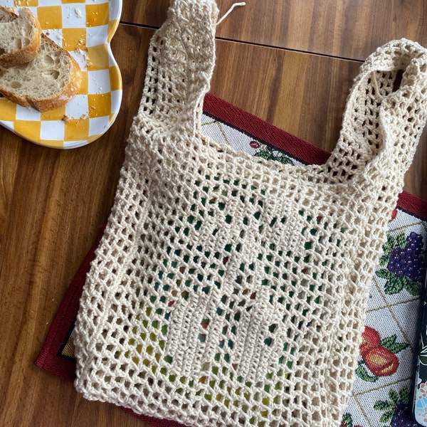 Cherries Market Bag Filet Crochet Pattern With 5 Additional Filet ...