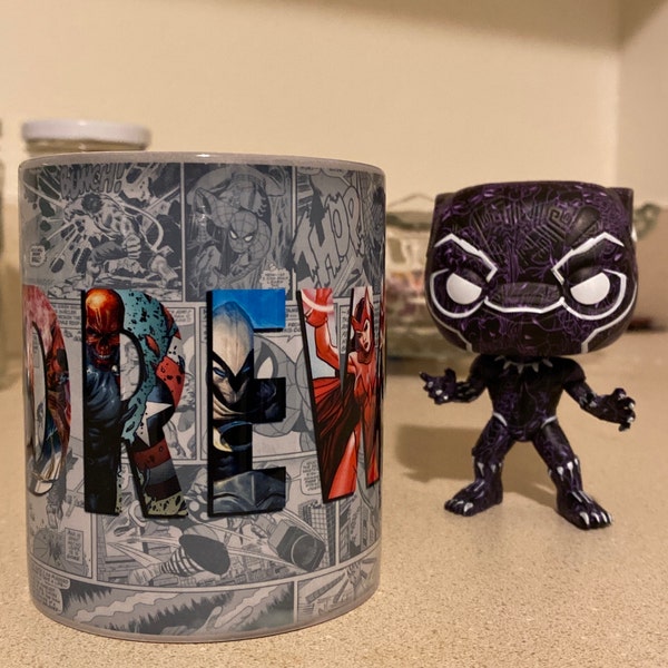 Personalized Name Marvel Gifts for Men Avengers Coffee Mug Customized ...