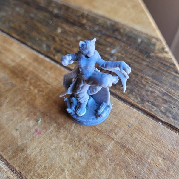 Dnd Catfolk - Tabaxi Monk Unpainted Miniature - Etsy