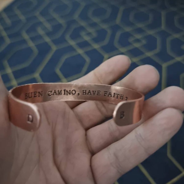 Mens Personalised Copper Cuff, Personalised Copper Bracelet, Valentine ...