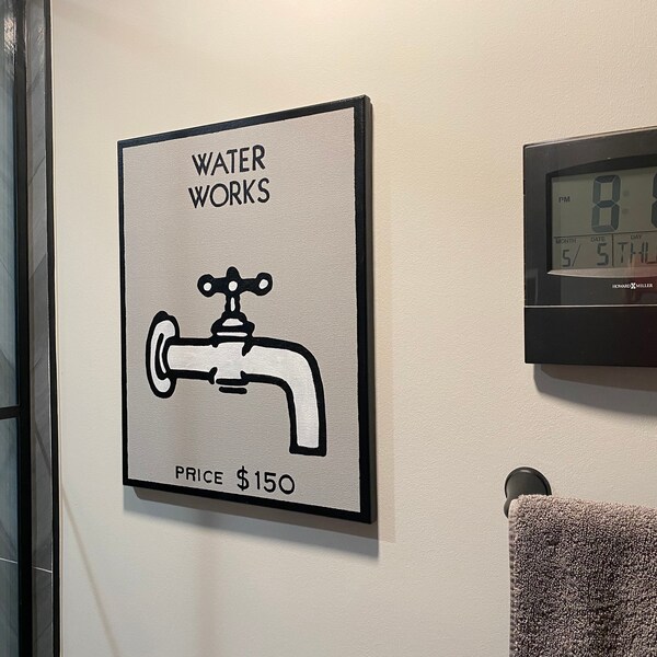 Monopoly Hand Painted Room Decor Board Game Art Your Choice Pool Room ...