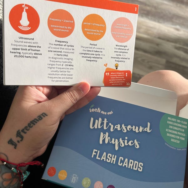 Ultrasound Physics SPI Study Flash Cards | Sonography Student Study ...