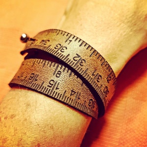 WRIST RULER BRACELET, Ruler Bracelet, Double Wrap Ruler Bracelet ...