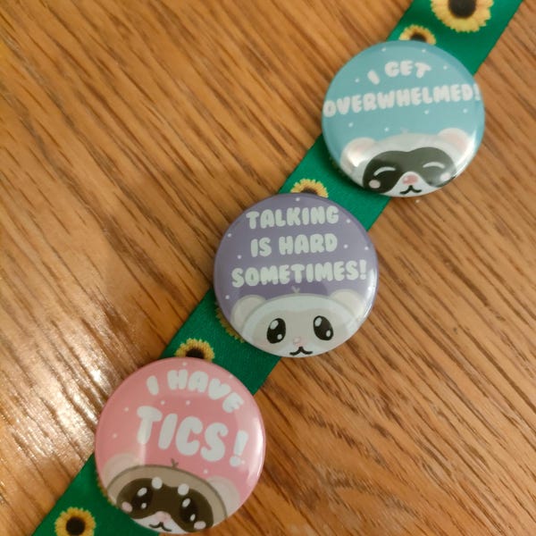 Hidden Disabilities Pin – 32mm Awareness Badge – Invisible Illness ...