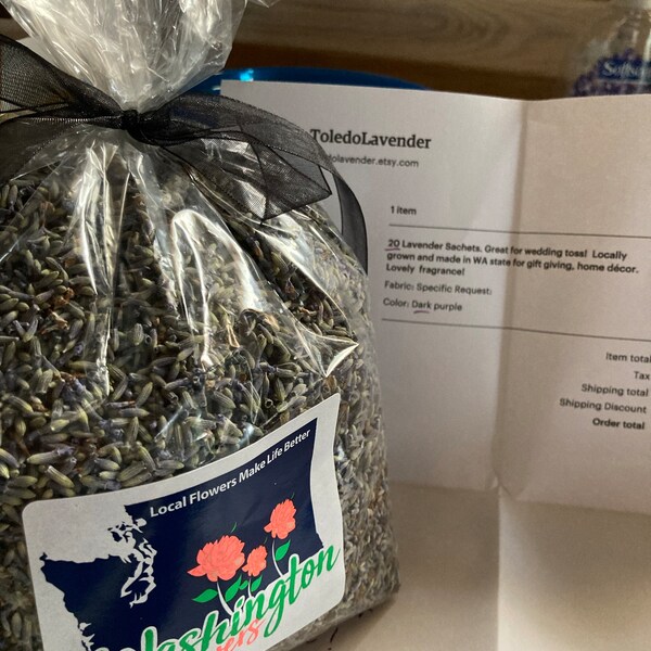 30 Lavender Sachets. Great for Wedding Toss! Locally Grown and Made in ...