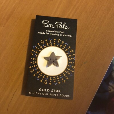 Gold Star Pin Gold Star Enamel Pin Gold Star Lapel Pin Gift for Hero ...