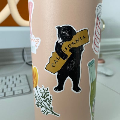 California Vinyl Sticker I Love California Bear Golden State - Etsy