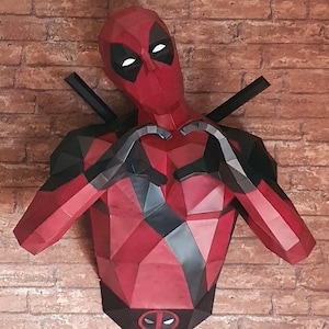Deadpool Papercraft , PDF Template, DIY 3d Model, Fanart, Paper ...