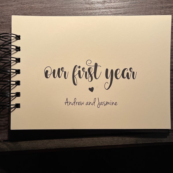 Our First Year | Notebook | Journal | Scrapbook | Smashbook | Valentine ...