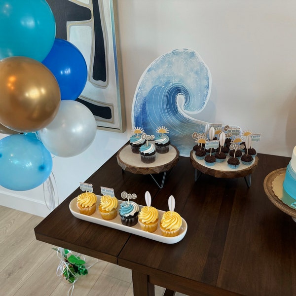 OCEAN Blue WAVE Party Props Coroplast Decorations Backdrops Coroplast ...