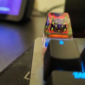 Kawaii Shark Cute Inspired Hand Painted Artisan Keycap MX Key - Etsy