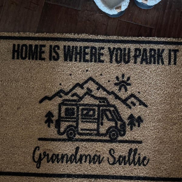 Personalized Camping Doormat, Custom RV Doormat, Welcome Mat for ...