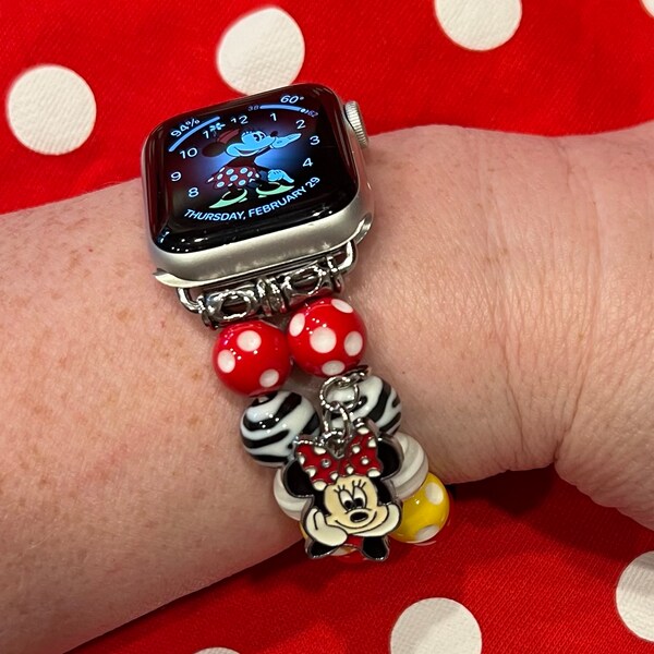 Chakra Healing Beaded Apple Watch Band With Lotus Charm - Etsy