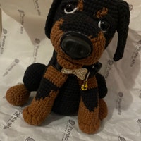 Rottweiler Rosi Amigurumi Häkelanleitung (DEUTSCH + ENGLISCH), Hund ...