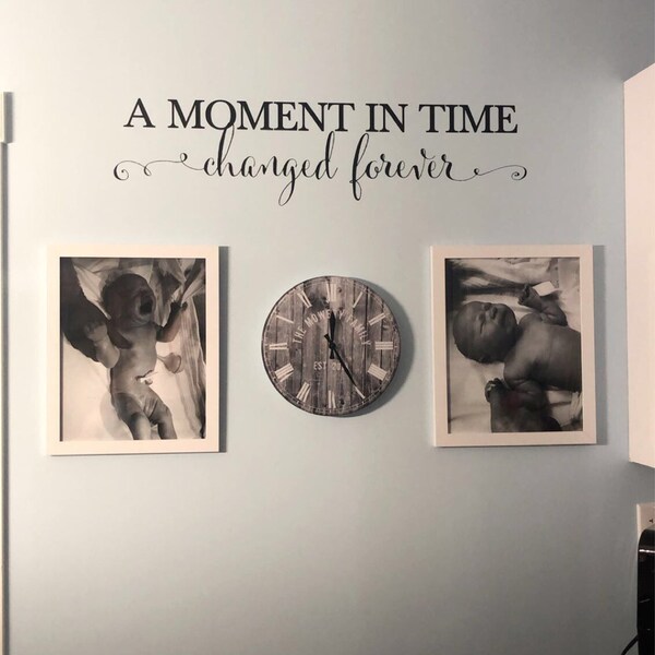 A Moment in Time Changed Forever, Photo Picture Wall Vinyl Wall Decal ...