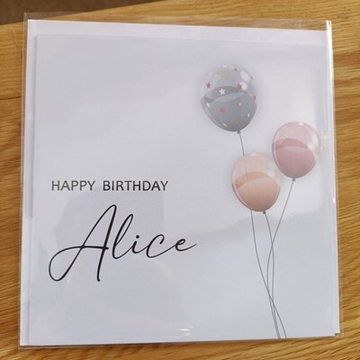 4th Birthday Card Jungle Animals, Personalised Blue Boy Age 4 Card ...