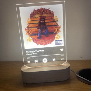 Personalized Song Led Lamp, Custom Lamp With Photo, Custom Acrylic ...