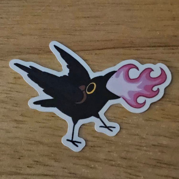 Walden the Crow Vinyl Stickers: Waterproof Glossy Laptop Decals - Etsy