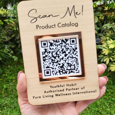 Mini QR Code Display Sign - Etsy
