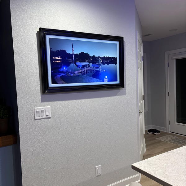 Elegant Gold Edge TV Frame, Samsung Frame Tv Bezel, Custom Brand Tv ...