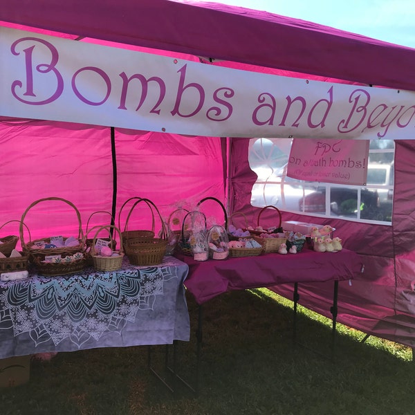 Custom Tent Banner for Trade Show, Craft Show or Event Sign, Your ...