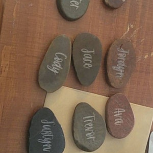 Personalized Laser Engraved River Rocks, Custom Love Sayings, Gift for ...