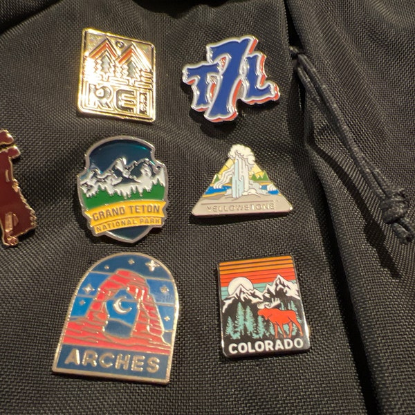 Yellowstone National Park Hard Enamel Pin | National Park Lapel Pin ...